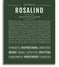 Rosalind | Name Art Print – Name Stories