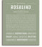 Rosalind | Name Art Print – Name Stories