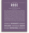 Rose | Name Art Print – Name Stories