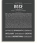 Rose | Name Art Print – Name Stories