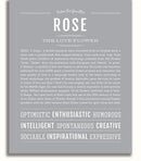 Rose | Name Art Print – Name Stories