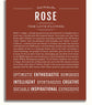 Rose | Name Art Print – Name Stories