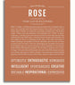 Rose | Name Art Print – Name Stories