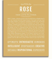 Rose | Name Art Print – Name Stories