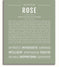 Rose | Name Art Print – Name Stories