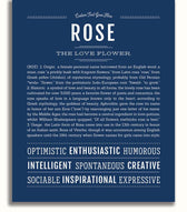 Rose | Name Art Print – Name Stories