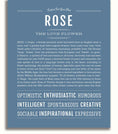 Rose | Name Art Print – Name Stories