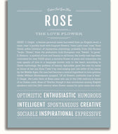 Rose | Name Art Print – Name Stories