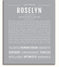 Roselyn | Name Art Print – Name Stories