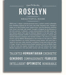 Roselyn | Name Art Print – Name Stories