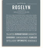 Roselyn | Name Art Print – Name Stories