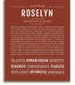 Roselyn | Name Art Print – Name Stories
