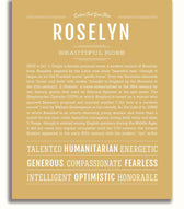 Roselyn | Name Art Print – Name Stories