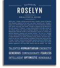 Roselyn | Name Art Print – Name Stories
