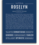Roselyn | Name Art Print – Name Stories