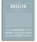 Roselyn | Name Art Print – Name Stories