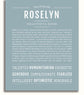 Roselyn | Name Art Print – Name Stories