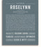 Roselynn | Name Art Print – Name Stories