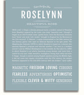 Roselynn | Name Art Print – Name Stories