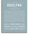 Roselynn Personalized Name Meaning Art Prints – Name Stories