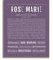 Rosemarie | Name Art Print – Name Stories