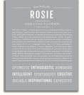 Rosie | Name Art Print – Name Stories