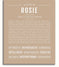Rosie Personalized Name Meaning Art Prints – Name Stories