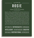 Rosie | Name Art Print – Name Stories