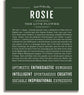 Rosie | Name Art Print – Name Stories