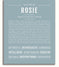 Rosie | Name Art Print – Name Stories