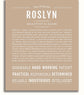 Roslyn | Name Art Print – Name Stories