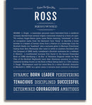 Ross | Name Art Print – Name Stories