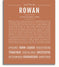 Rowan (female) | Name Art Print – Name Stories