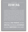 Rowena | Name Art Print – Name Stories