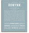 Rowynn | Name Art Print – Name Stories