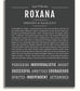 Roxana | Name Art Print – Name Stories