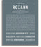Roxana | Name Art Print – Name Stories