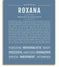 Roxana | Name Art Print – Name Stories