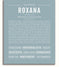 Roxana | Name Art Print – Name Stories