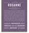Roxanne | Name Art Print – Name Stories
