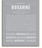Roxanne | Name Art Print – Name Stories