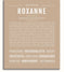 Roxanne | Name Art Print – Name Stories