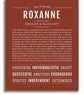 Roxanne | Name Art Print – Name Stories