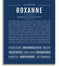 Roxanne | Name Art Print – Name Stories