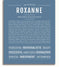 Roxanne | Name Art Print – Name Stories
