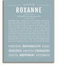Roxanne | Name Art Print – Name Stories