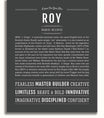 Roy | Name Art Print – Name Stories
