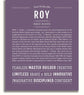 Roy Personalized Name Meaning Art Prints – Name Stories