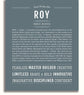 Roy | Name Art Print – Name Stories