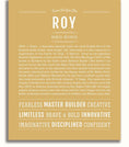 Roy | Name Art Print – Name Stories